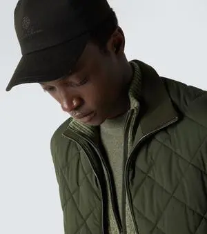 Loro Piana Logo Embroidered Baseball Cap - Green
