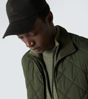 Loro Piana Logo Embroidered Baseball Cap - Green