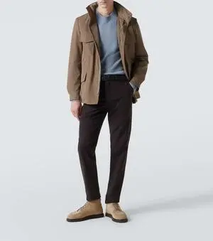 Loro Piana Carlo Cotton-blend Chinos - Brown