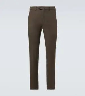 Loro Piana Carlo Cotton-blend Chinos - Green