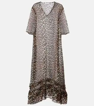 Leopard Print Chiffon