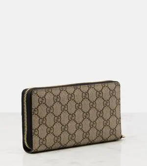 Gucci Gg Marmont Leather-trimmed Wallet