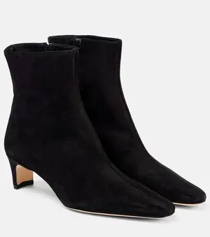 Staud STAUD Wally Suede Ankle Boots Black
