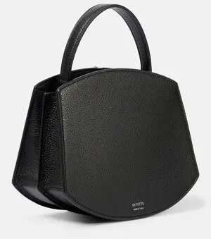 Savette Florence 20 Leather Tote Bag - Black
