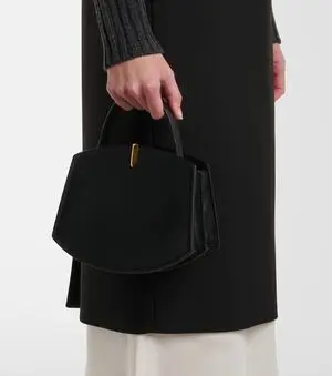 Savette Florence 20 Leather Tote Bag - Black