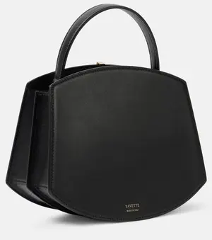 Savette Florence 20 Leather Tote Bag - Black