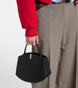Savette Florence 20 Leather Tote Bag - Black