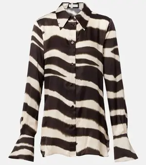 Nina Ricci Printed Satin Shirt