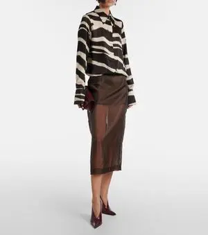 Nina Ricci Printed Satin Shirt