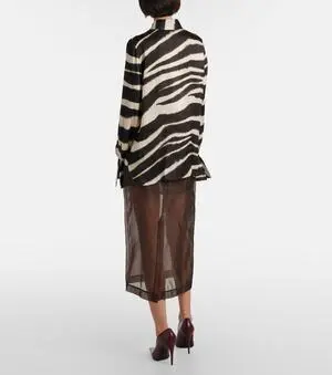 Nina Ricci Printed Satin Shirt