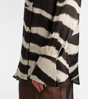 Nina Ricci Printed Satin Shirt