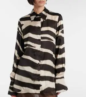 Nina Ricci Printed Satin Shirt