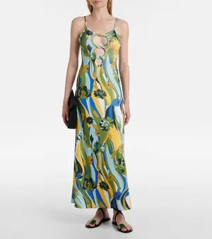 Christopher Esber Acidic Floral Maxi Dress