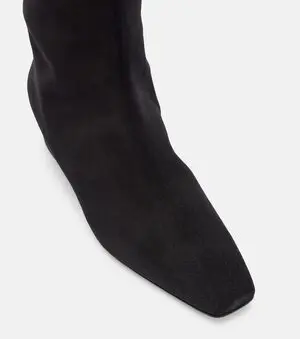 Manolo Blahnik Gore Suede Over-the-knee Boots - Black