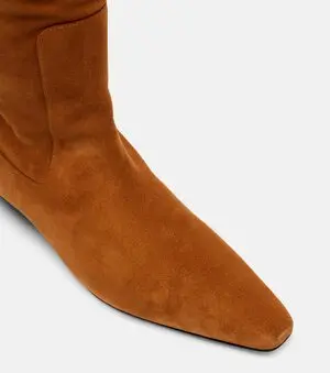 Staud Wally Suede Knee-high Boots - Brown