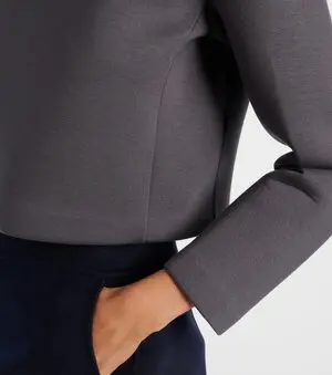 Max Mara Embellished Jersey Sweatshirt