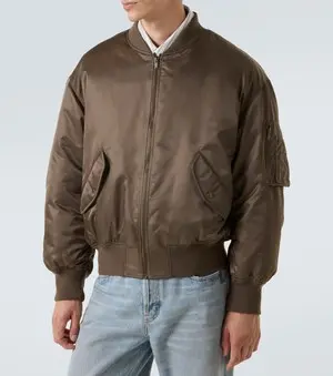 Saint Laurent Padded Twill Bomber Jacket