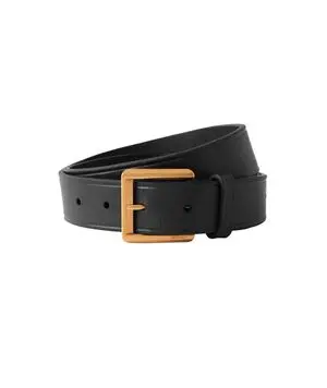 Saint Laurent Leather Belt - Black