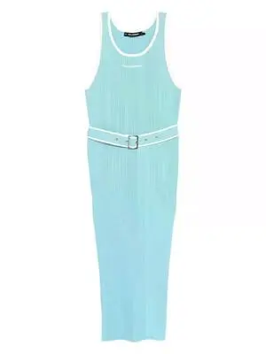 Karl Lagerfeld Logo-embroidered Dress - Blue