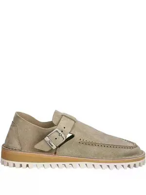 FRACAP Buckle-strap Suede Mules