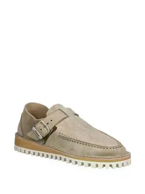 FRACAP Buckle-strap Suede Mules