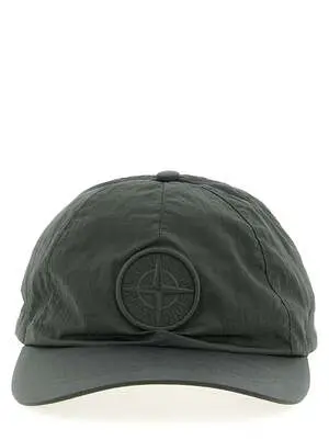 Stone Island Logo Patch Cap - Green