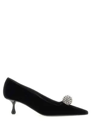JIMMY CHOO Orb 50 Velvet Pumps