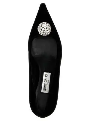 JIMMY CHOO Orb 50 Velvet Pumps
