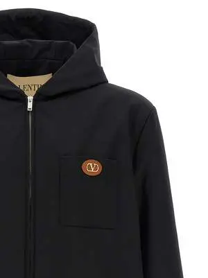 Valentino Garavani Nylon Hooded Jacket