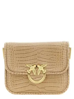 Pinko Love Bag Box Mini Shoulder Bag - Beige