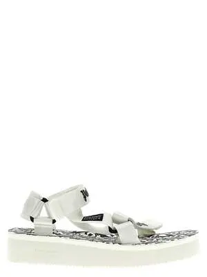 Palm Angels X Suicoke 'depa' Sandals - White/black