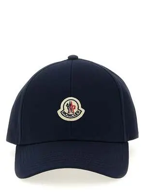 Moncler Logo Patch Cap - Blue