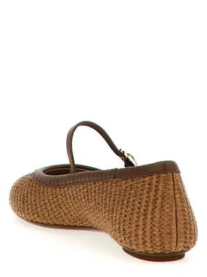 GIANVITO ROSSI Carla Ballet Flats - Brown