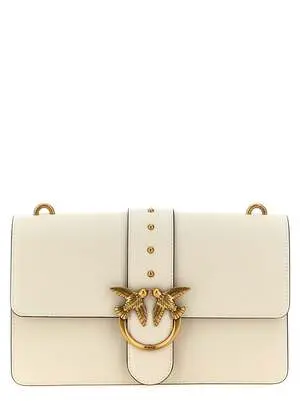 Pinko Love One Classic Crossbody Bag White