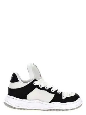 Mihara Yasuhiro Wayne Leather Sneakers - White/black