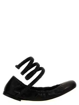 Rene Caovilla Cleo Ballerina Flats - Black