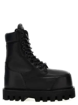 Alexander McQueen Nappa Ankle Boots