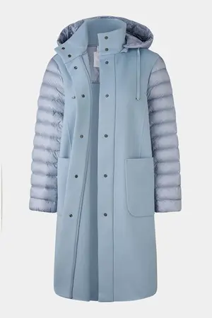 Bogner Wool And Down Coat - Light Blue