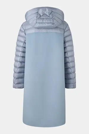 Bogner Wool And Down Coat - Light Blue