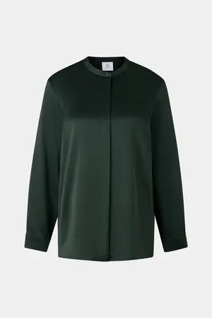 Bogner Gerrit Satin Blouse - Dark Green