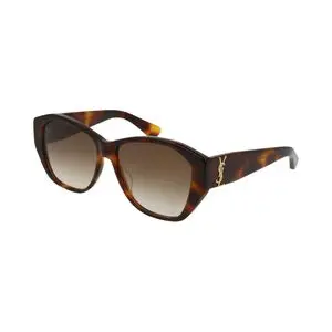 Saint Laurent Round Sunglasses - Brown