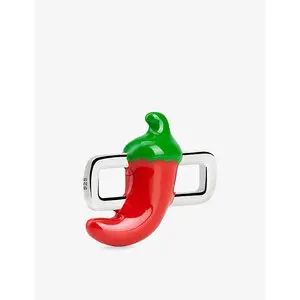 POUBEL Chilli Pepper Sterling And Enamel Charm