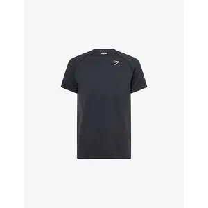 GYMSHARK Vital Seamless Woven T-shirt - Black/silhouette Grey