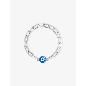 POUBEL Evil Eye Sterling And Enamel Charm