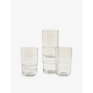 OUR PLACE Night + Day Glasses Set Of Four Clear