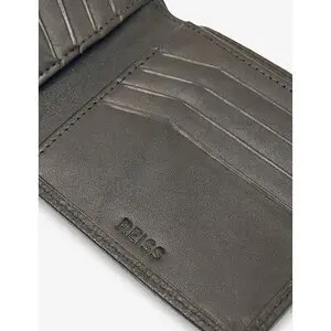 REISS Cabot Branded Leather Wallet