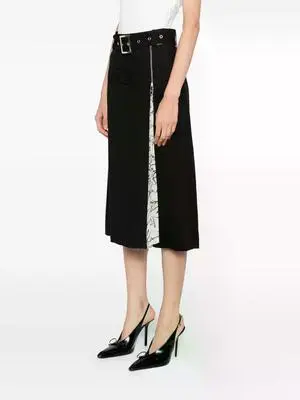 Karl Lagerfeld Pleated Panel Skirt
