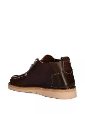 FRACAP Leather Lace-up Moccasin Boots