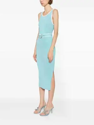 Karl Lagerfeld Logo-embroidered Midi Dress