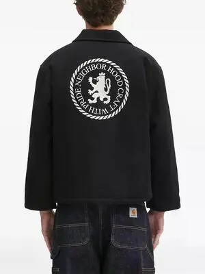 NEIGHBORHOOD Melton Logo-emblem Shirt Jacket